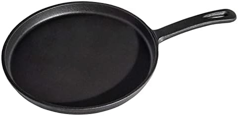 Mon Chef Premium 26cm Cast Iron Enamel Shallow Frying Pan for Pancakes ...