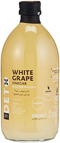 ANDREA MILANO Deto* Organic White Grape Vinegar With The Mother 500Ml ...