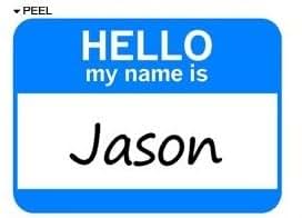 Amazon.com: Hello My Name Is Jason - Window Bumper Laptop Sticker ...