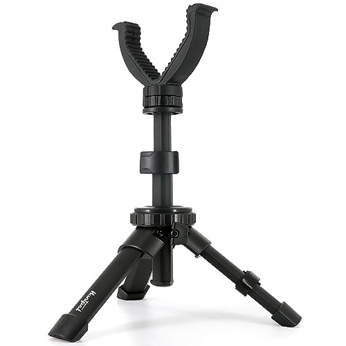 HUNTPAL Portable Shooting Tripod Rapid Shooting Stick Gun Rifle Rest ...