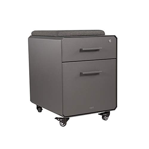 Vari Storage Seat - File Cabinet for Under Desk Storage - 2 Drawer File ...