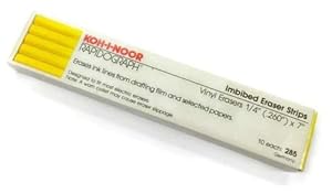 Amazon.com: Koh-I-Noor Rapidograph 285 1/4" x 7" 10 pack Yellow Vinyl ...