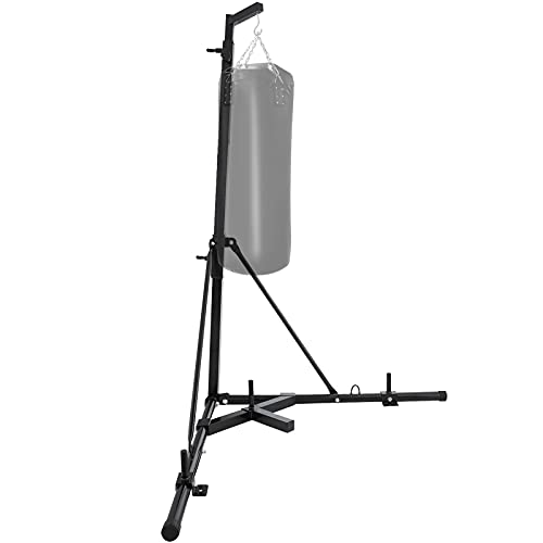 Popsport Heavy Bag Stand Free Standing Punching Punch Bracket Station ...