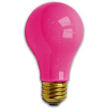 Bulbrite 106625 - 25A/CP - 25 Watt A19 Pink Light Bulb - Incandescent ...