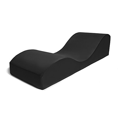 Liberator Equus Wave Convertible Lounge and Bedside Bench, Black ...