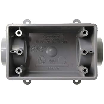 Carlon E981FFN 1-Inch Type FSC 1-Gang FS PVC Switch Box, Non-Metallic ...