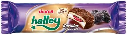 Ulker Halley Black Mulberry Milk Chocolate Sandwich Biscuits, 74 gm ...