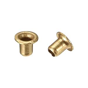uxcell Hollow Rivet,2.5mm x 3mm Through Hole Copper Hollow Rivets ...