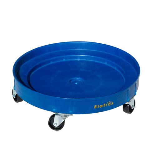 ELAFROS 30 Gallon and 55 Gallon Heavy Duty Plastic Drum Dolly – Durable ...