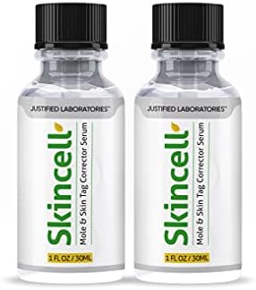 Justified Laboratories (2 Pack) Skincell Mole and Skin Tag Remover Fast ...