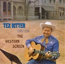 - TEX RITTER - songs from the western screen CAPITOL 971 (lp vinyl ...
