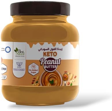 Healthy & Tasty KETO Peanut Butter Spread with Stevia 350 GM | No Palm ...