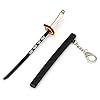 Demon Slayer Rengoku Kyoujurou Sword with Scabbard Keychain, Flame ...