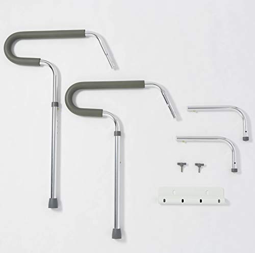 Medline's Guardian Toilet Safety Rail with Adjustable Height for Bathroom Safety, Toilet Assist ...