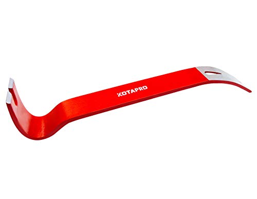 Flat Pry Bar, Heavy Duty Handy Crowbar, 12 IN Pry Tool, Head Teardrop ...