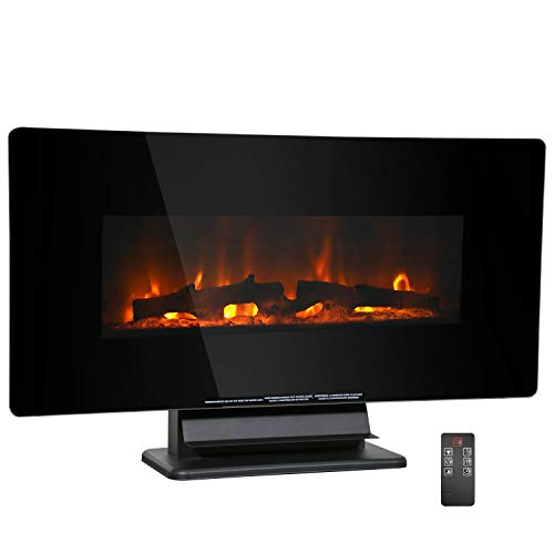 HCB Electric Fireplace 36 Inches,Wall Mounted Fireplace Heater 750 W ...