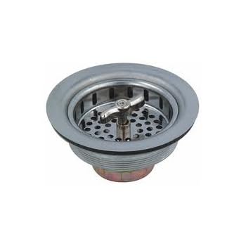 Solid Stainless Steel Kitchen Twist Lock Sink Strainer - Bathroom Sink ...