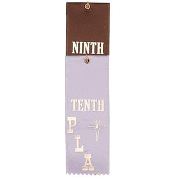 Amazon.com : Tenth Place Real Ribbon Award, pack of 15 : Office Products