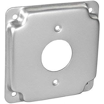 4 Inch Square 1/2 Inch Raised Duplex And Single Receptacle 1.406 Inch ...