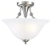 Hardware House 544676 Bristol 13-by-11-Inch 2-Light Semi-Flush Ceiling ...