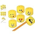 Amazon.com : RIN (24) 1.5" Emoji Pencil and Crayon Sharpeners ~ Cute ...