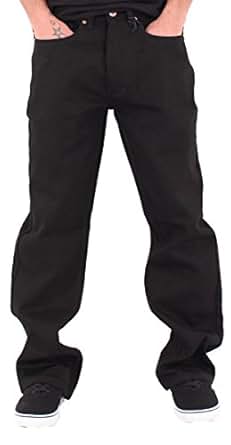 Amazon.com: Rocawear Men's Double R Denim Loose Fit Jeans, Black: Clothing