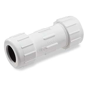 NDS CPC-1500 1-1/2-Inch Compression PVC Compression Coupling, Gray ...