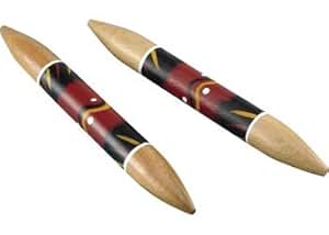 Amazon.com: Australian Painted Clapsticks 8in. (Set of 2): Musical ...