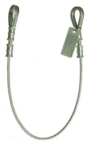 Guardian Fall Protection 10440 3-Foot Vinyl Coated Galvanized Cable ...