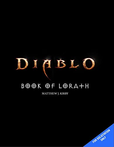 Amazon.com: Diablo: Book of Lorath (Diablo Character Tome ...
