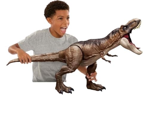 Mattel Jurassic World Super Colossal Tyrannosaurus Rex Action Figure ...