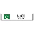 Amazon.com: Karachi, Pakistan Street Sign Pakistani Flag City Country ...