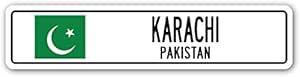 Amazon.com: Karachi, Pakistan Street Sign Pakistani Flag City Country ...
