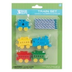 Train Cake Topper. Includes 1 engine and 3 linkable cars | Kitchenware