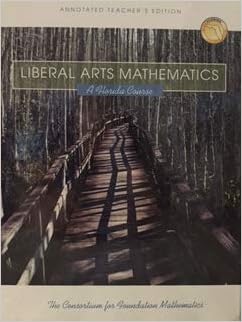 Liberal Arts Mathematics Annotated Teachers Edition (The Consortium for ...