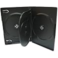 Amazon.com: 2 Pk New 22mm 8 Discs CD DVD Storage Case Black Eight Tray ...