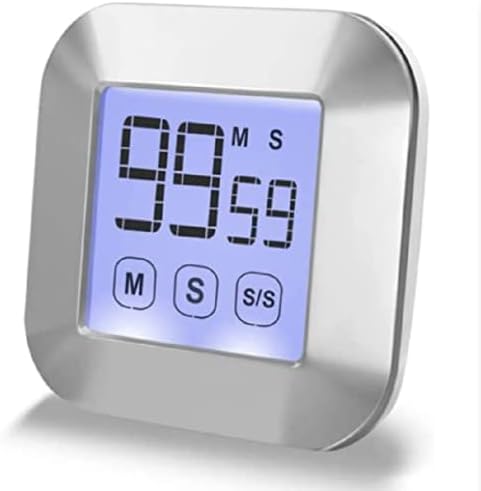 Magnetic Kitchen Timer Digital Touch Screen Timer with Alarm Count Down ...