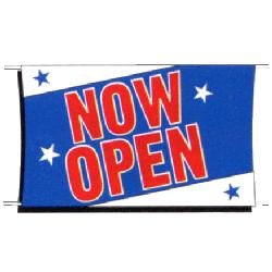Amazon.com : Now Open Banner (3 ft. x 5 ft.) : Outdoor Flags : Garden ...