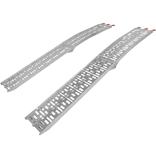 Titan Ramps Pair of 7.5ft Long Foldable ATV UTV Aluminum Plate Top ...