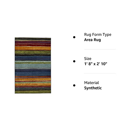 Mohawk Home Rainbow Stripe 1' 8" x 2' 10" Area Rug - Multicolor ...