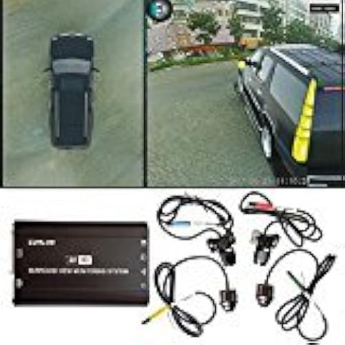3D HD 360° Car Surround View Monitoring System , Bird View System, 4 ...