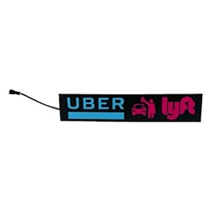 Amazon.com: Uber & Lyft Logo Light Sign - Illuminated Glowing EL / LED ...