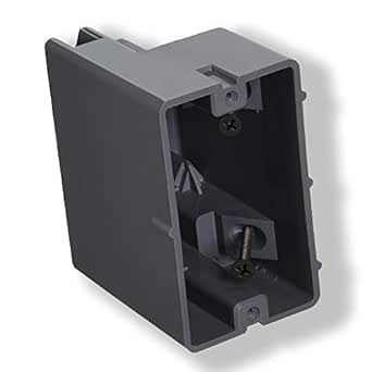 Smart Depth Adjustable Box, 1 Gang, 18.5 cu. in. Gray (Pack of 4 ...