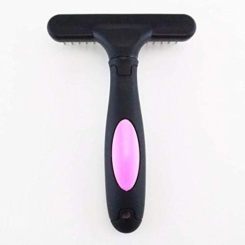 Dog Comb - Stainless Steel Deshedding and Dematting Undercoat Rake ...