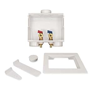 Eastman 60245 Dual Outlet Washing Machine Outlet Box, 1/2" Crimp PEX ...