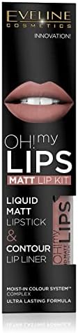 Eveline Oh My Lips Liquid Matt Lipstick&Lip Liner No. 02 Milky Chocolate price in Saudi Arabia ...