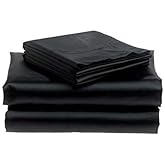 Amazon.com: Bedify Bedding 100% Pure Silk Satin Sheet Set 4pcs, Silk ...
