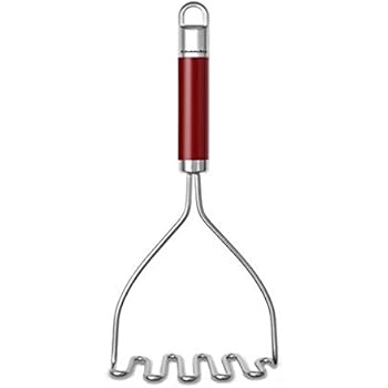 Amazon.com: KitchenAid Potato Masher-Empire Red Finish, Stainless Steel ...