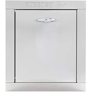 Amazon.com : Universal Stainless Steel Embossed Trash Chute Door ...