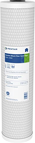 Pentair Pentek CBC-20BB Big Blue Carbon Water Filter, 20-Inch, Whole House Carbon Block ...